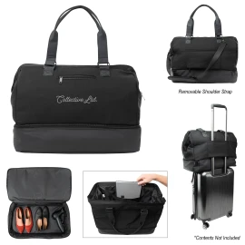 Promotional Custom Weekender Travel Bag with Drop Bottom | SuperiorPromos